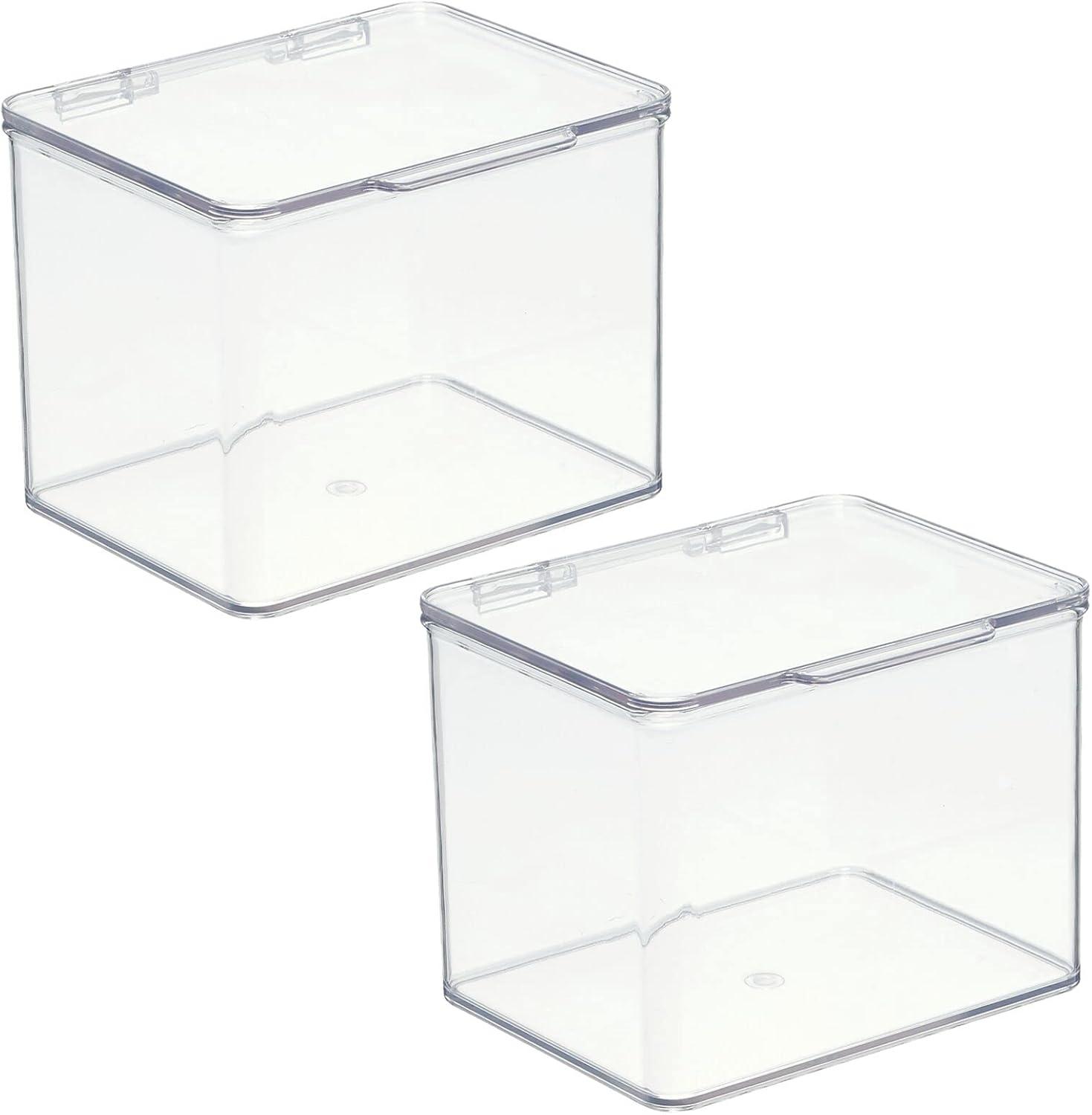 mDesign Plastic Kitchen Pantry and Fridge Storage Organizer Box ...