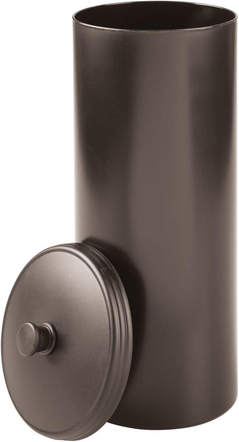 mDesign Free Standing Toilet Paper Holder – Toilet Paper Storage for ...