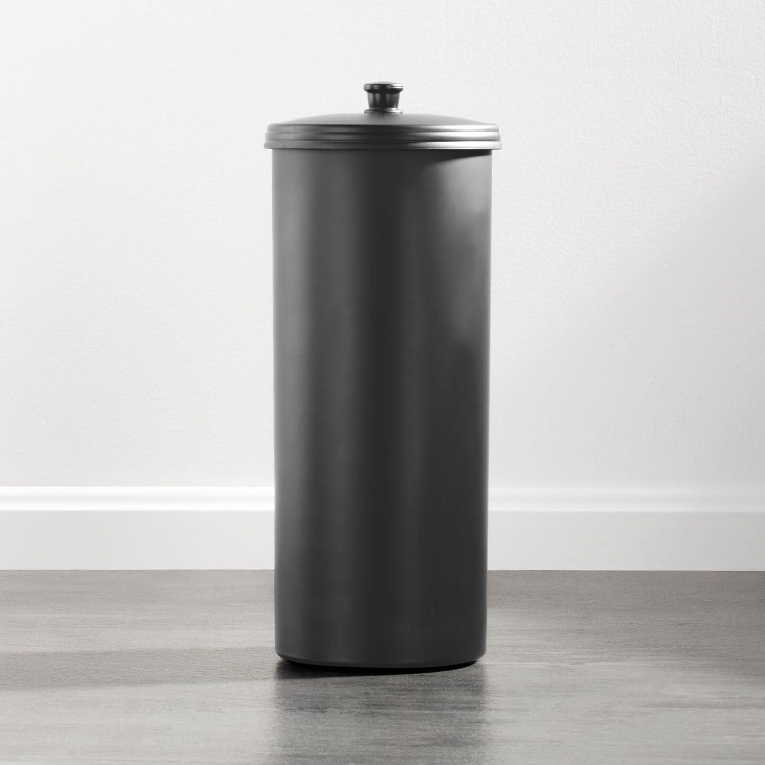 mDesign Free Standing Toilet Paper Holder – Toilet Paper Storage for ...